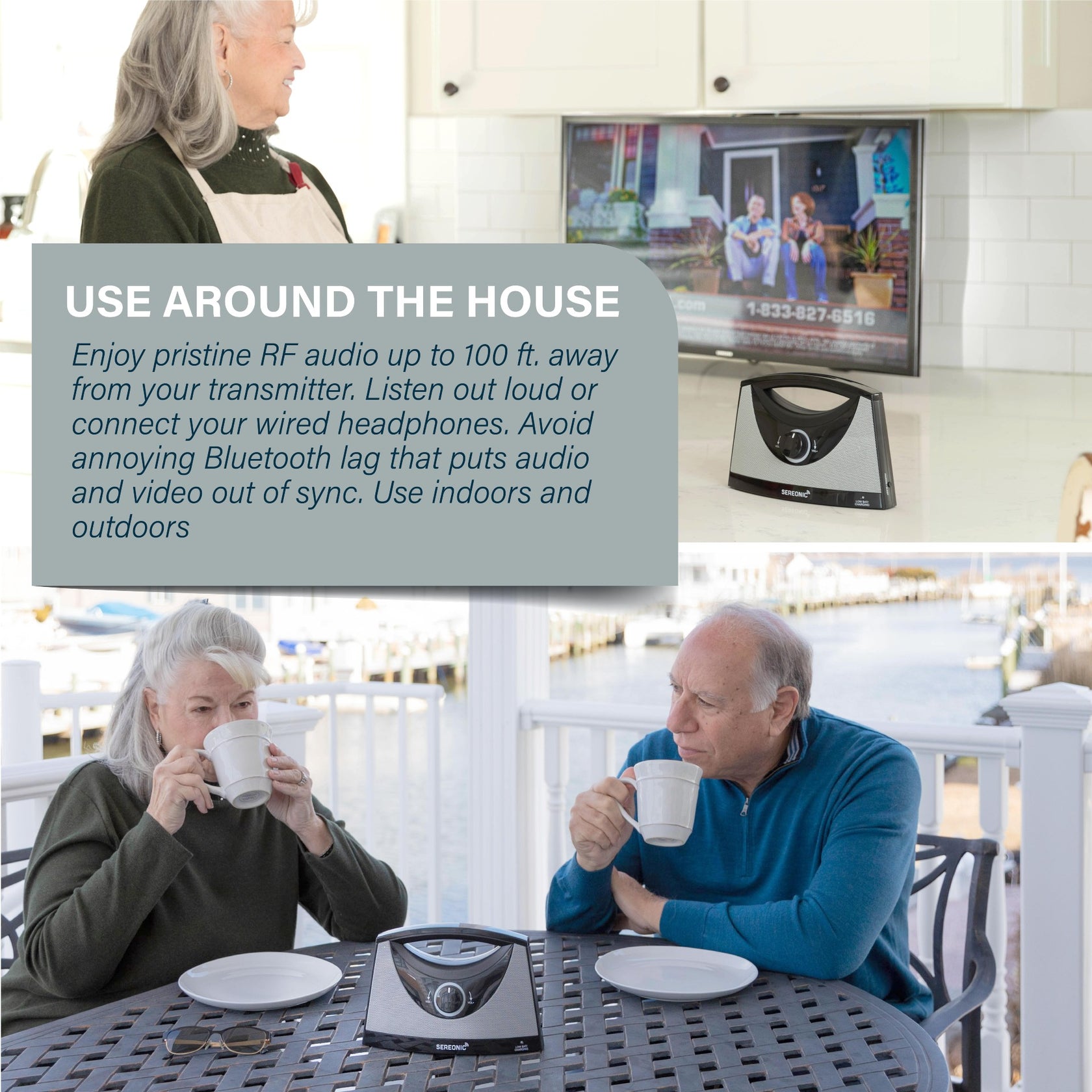 Wireless TV Speakers for Hard of Hearing Senior Citizens - TV SoundBox ...