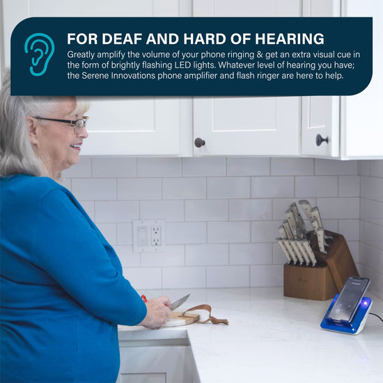 Extra Loud Telephone Ring Amplifier & Flasher – Serene Group, Inc.