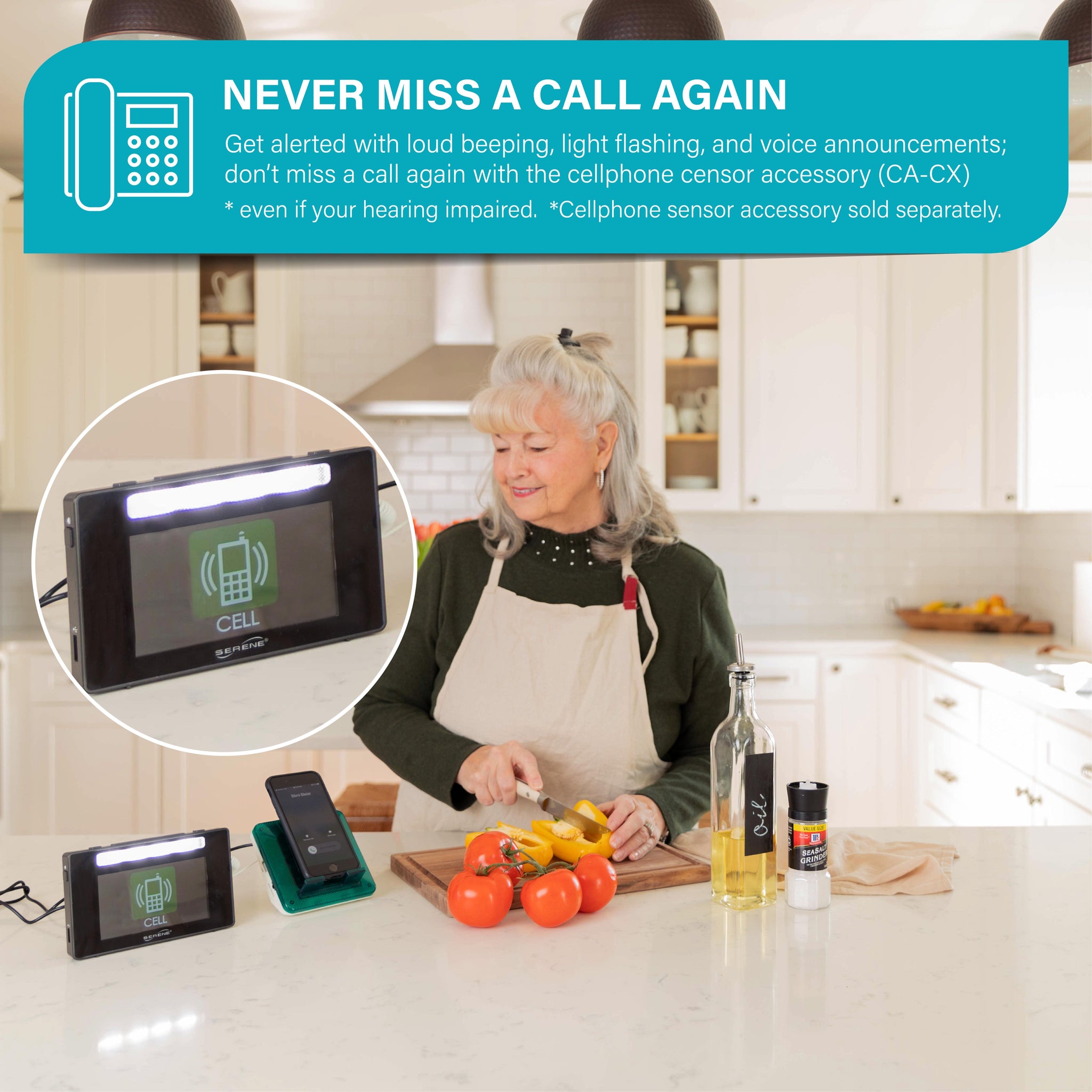 Home Alert System for Hard of Hearing Elderly People - Model CA-360Q – Serene Group, Inc.