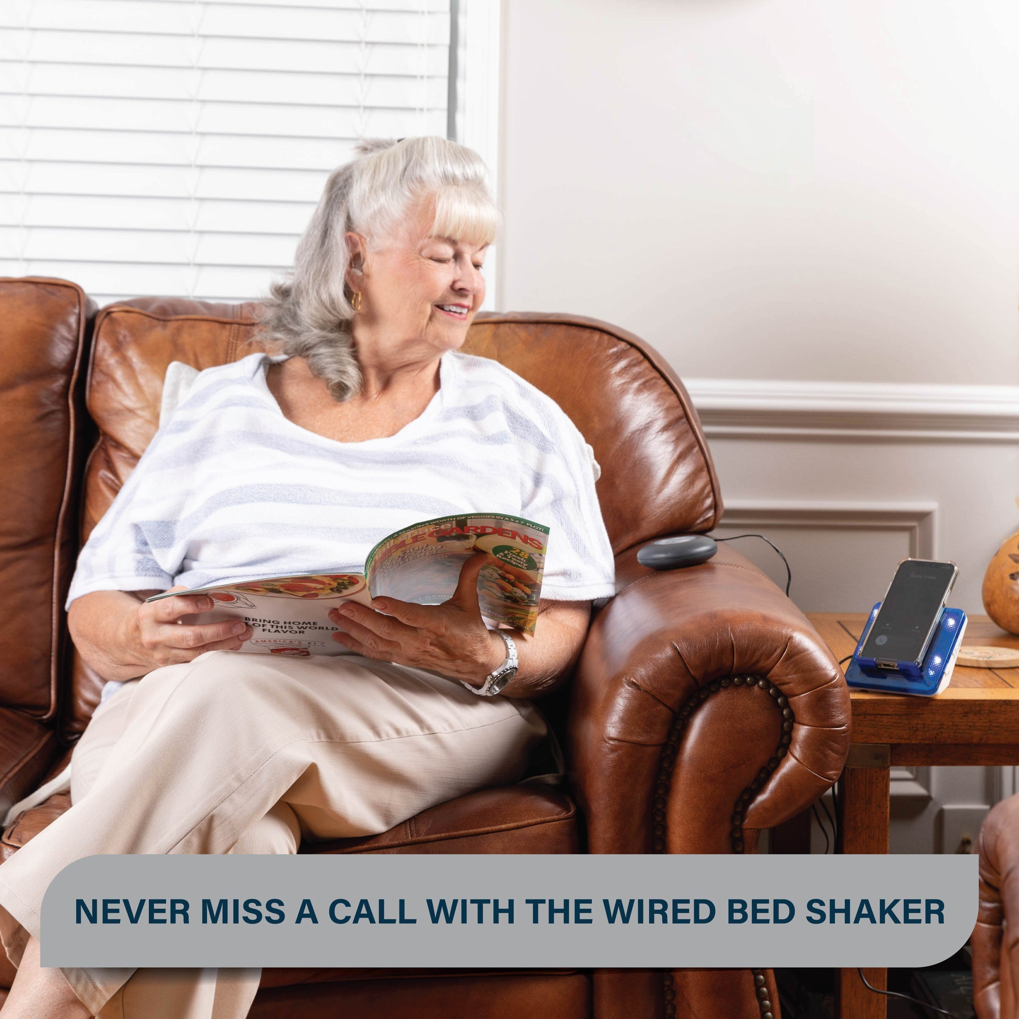 Cell Phone Ringer Amplifier & Telephone Ringer Amplifier with bed shaker - External Ringer for ...